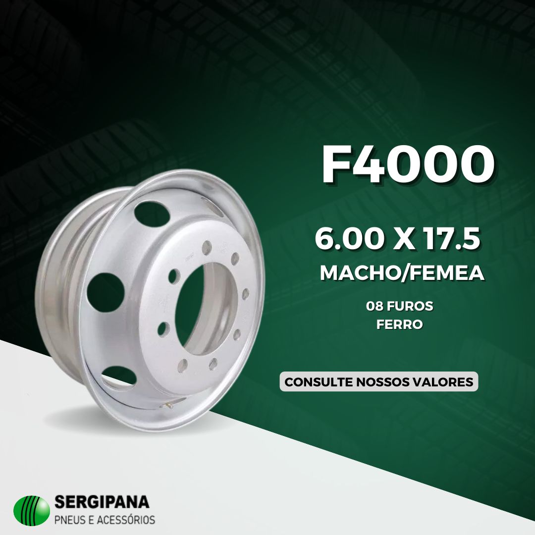 Sergipana Pneus – Pneus para Caminhões e Utilitários | RODA ARO 6.00X17,5 F4000 MACHO/FEMEA 08F ...
