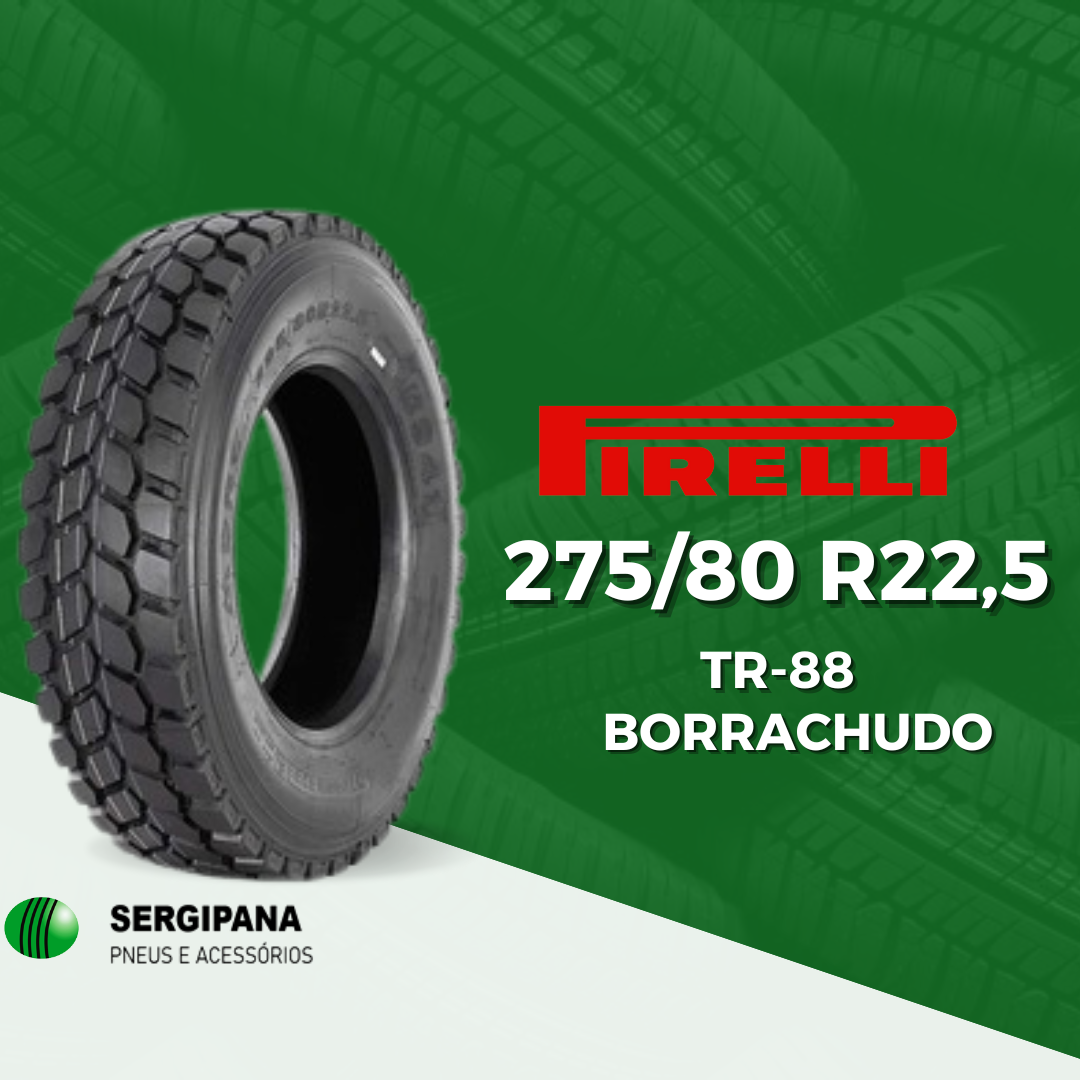 Sergipana Pneus – Pneus para Caminhões e Utilitários | PNEU 275/80 R22,5 PIRELLI TR-88 ...